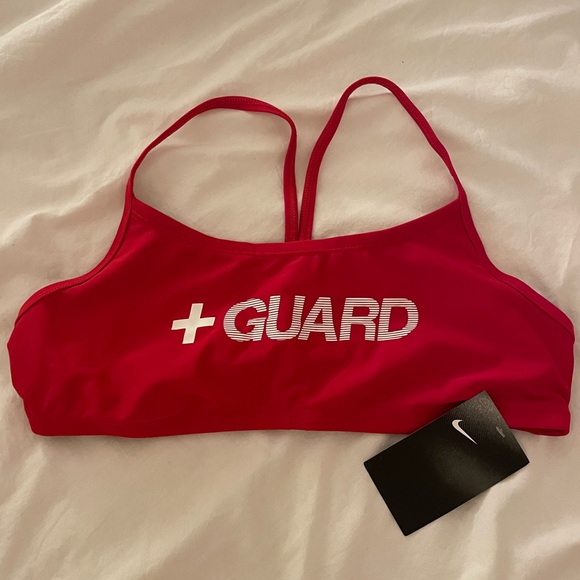 Nike | Swim | Nike Red Lifeguard Bikini Top | Poshmark